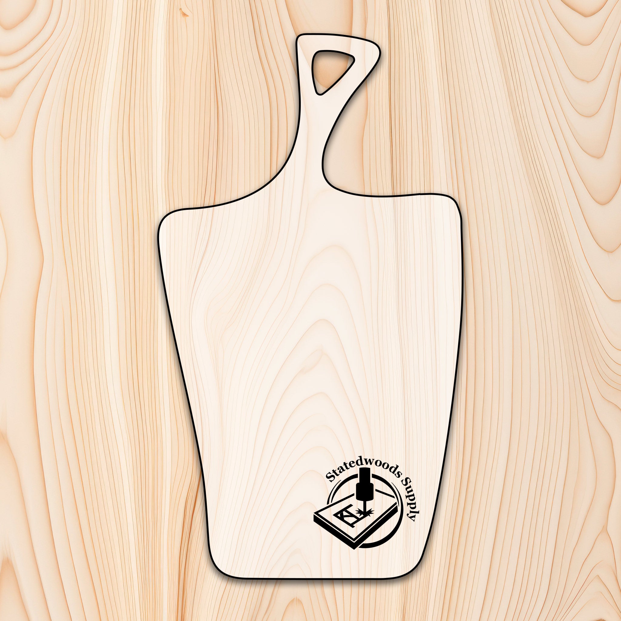 CB_011 - 7.5 x 14 - Organic Shape Cutting Board or Charcuterie Board ...