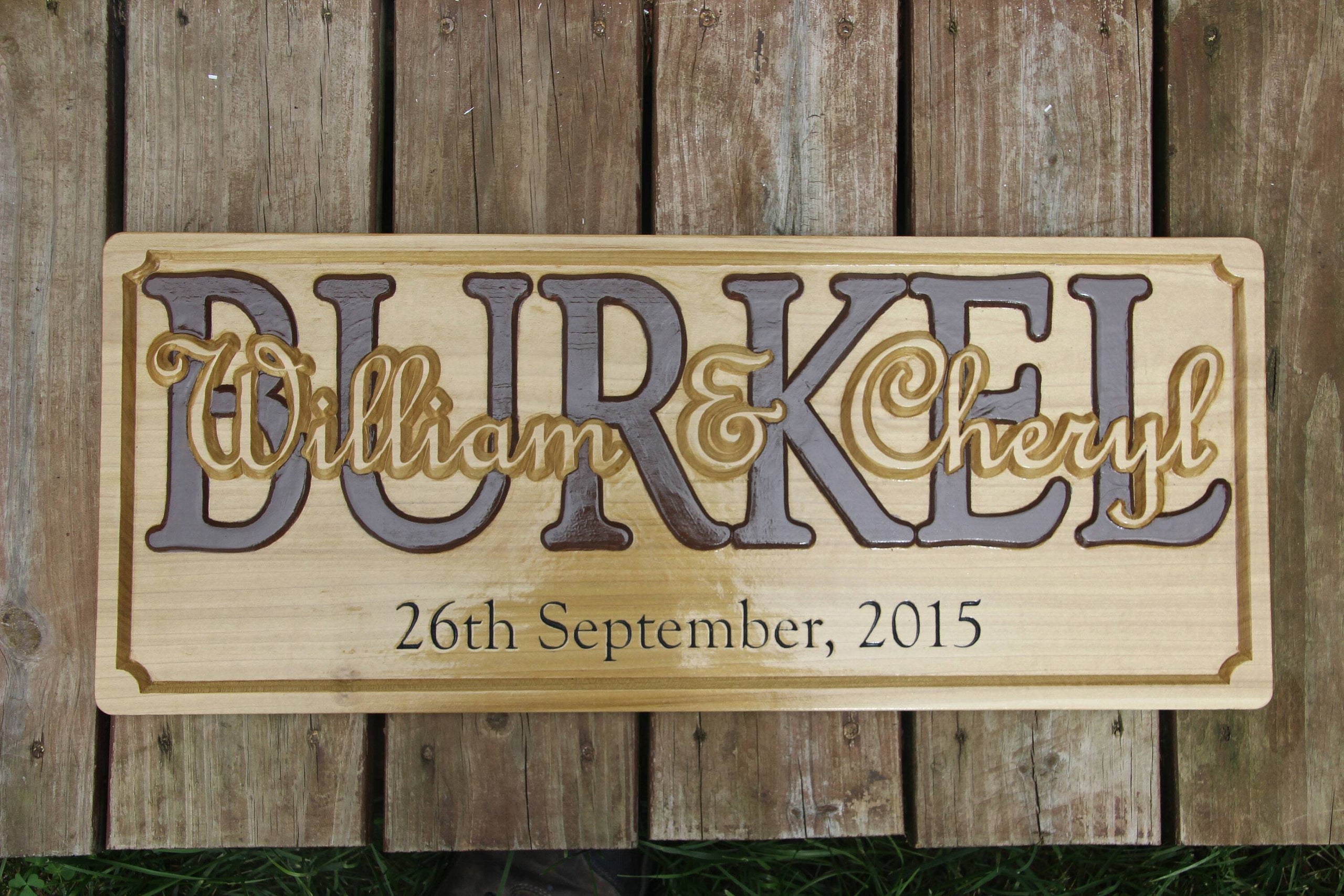 Family Name Personalized Plaque. Great wedding gift or baby shower. 3D ...