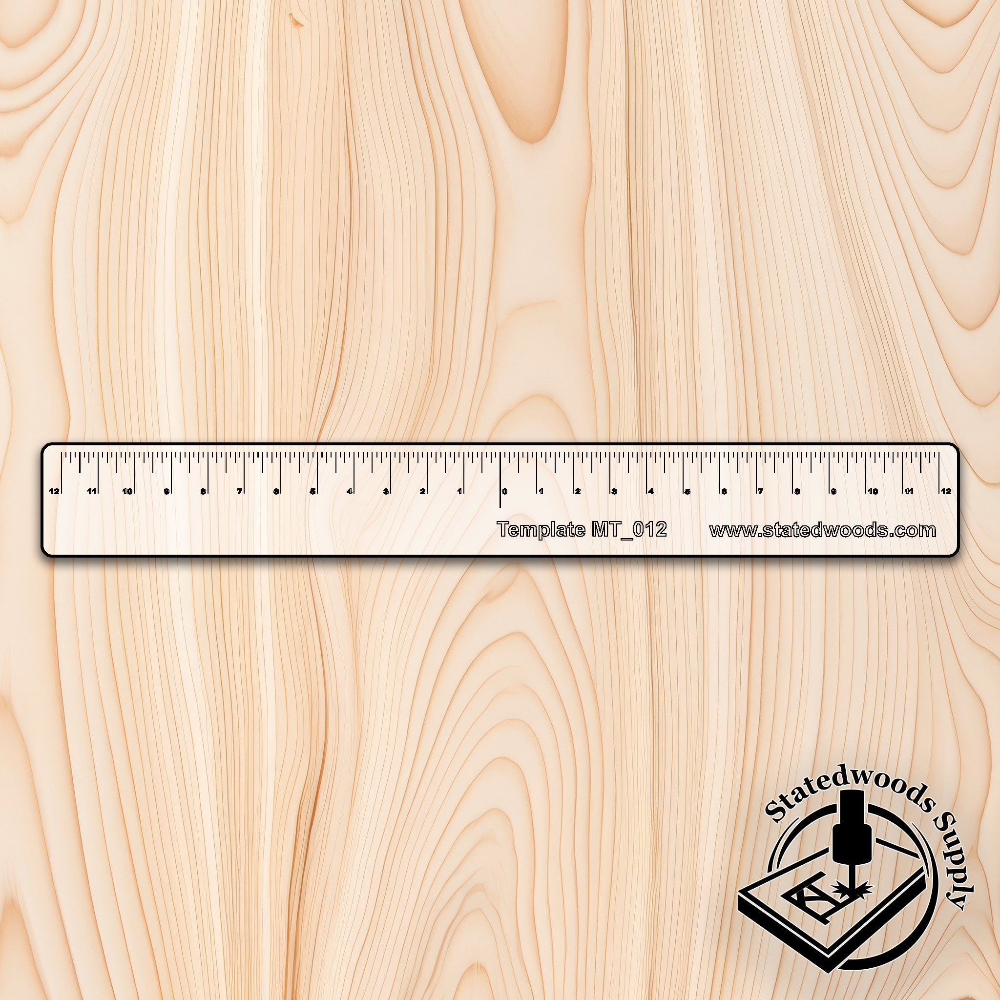 MT_012 - 24 X 2.5 - Equal Distance Measuring Ruler 24" | WTB Woodworking LLC